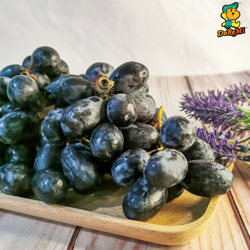 Black Grapes Seedless (500g/pkt)