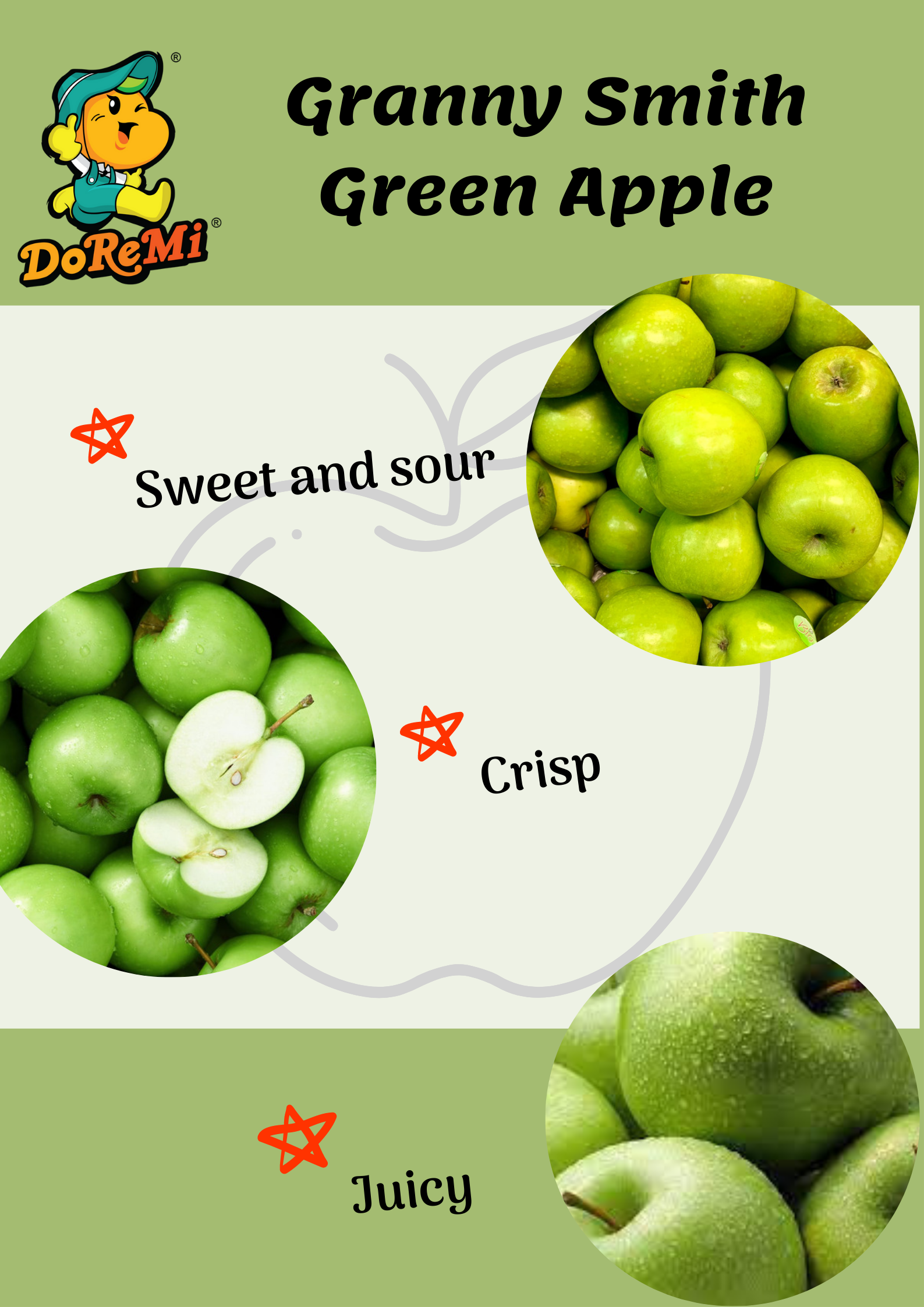 Granny Smith Green Apple (10pcs/pkt)